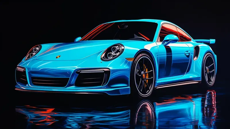 Realistic Car Paintings Midjourney Prompt | PromptBase