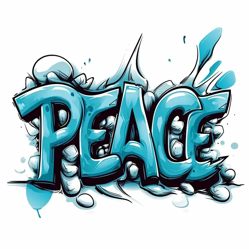 Graffiti Texts Midjourney Prompt | PromptBase