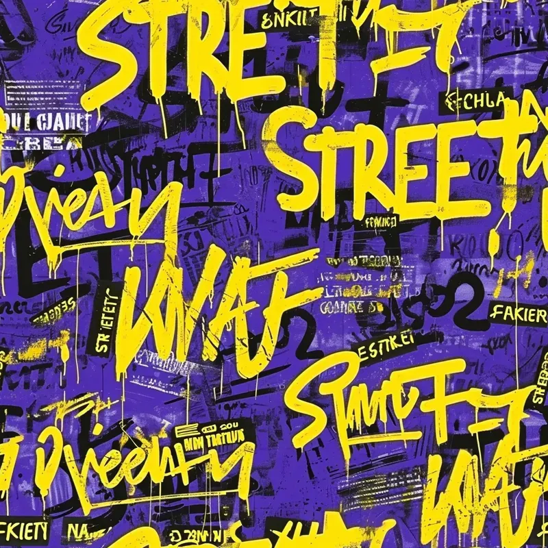 Graffiti Text Patterns Midjourney Prompt | PromptBase