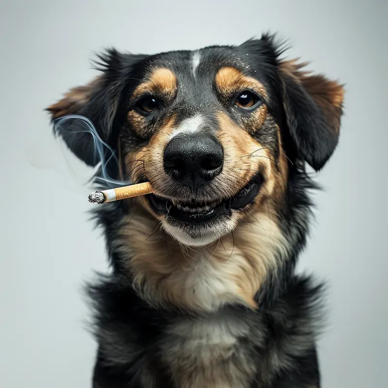 Smoking Animals Midjourney Prompt | PromptBase