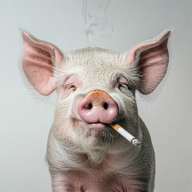 Smoking Animals Midjourney Prompt | PromptBase