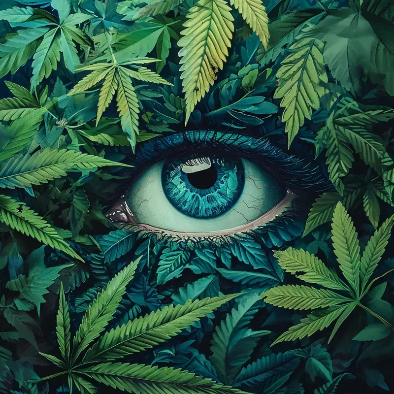 Weed Art Illustrations Midjourney Prompt | PromptBase