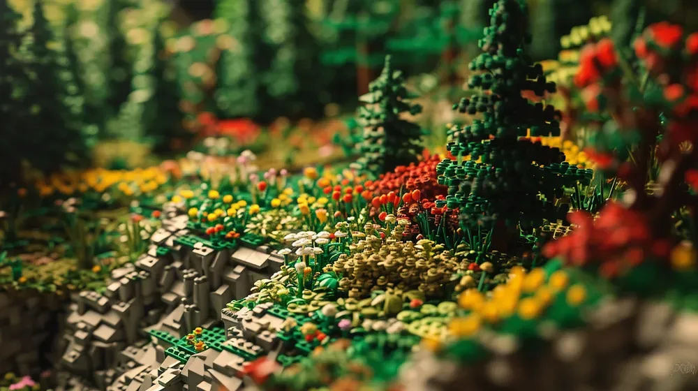Lego Landscapes Midjourney Prompt | PromptBase