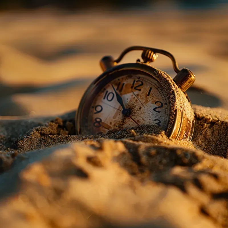 Objects Buried In The Sand Midjourney Prompt | PromptBase