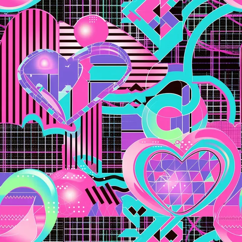 Vaporwave Patterns Midjourney Prompt | PromptBase