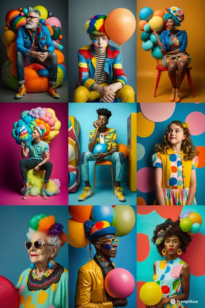 Eye Catching Vibrant Profile Photos Midjourney Prompt | PromptBase