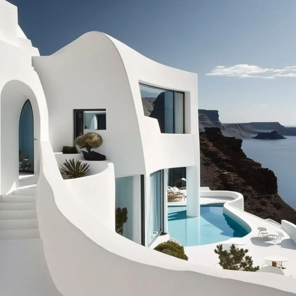 Modern Houses On The Sea Architectures Designs Midjourney Prompt ...