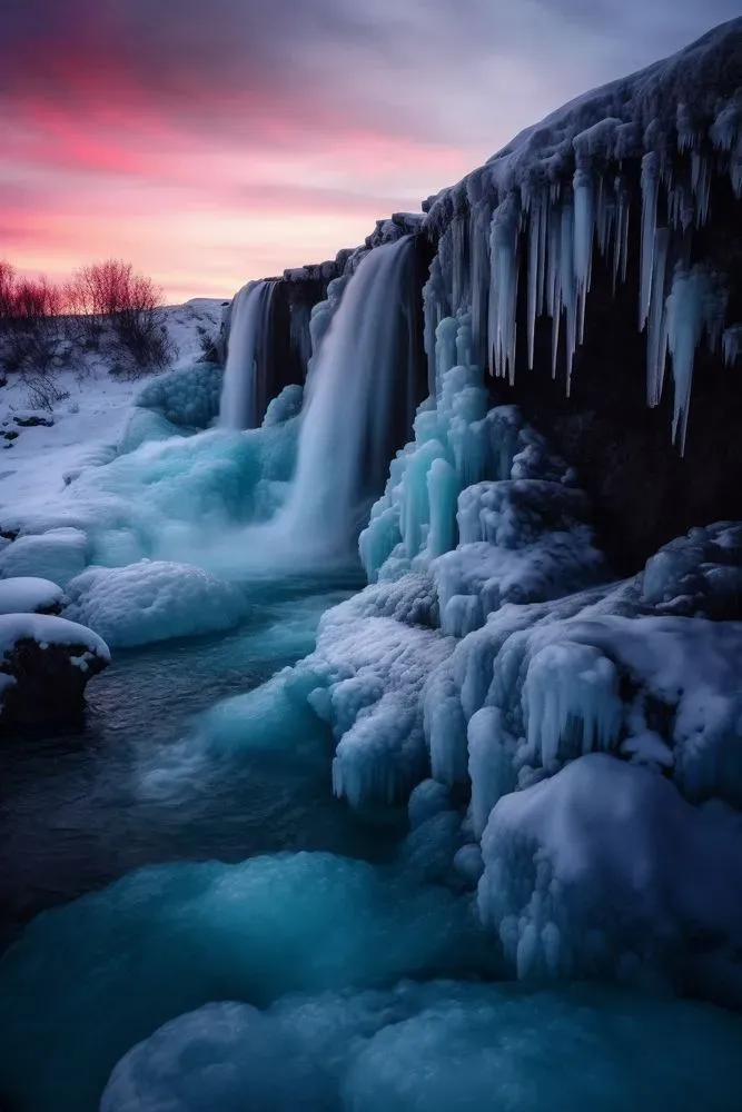 Professional Ice Landscapes Photographs Midjourney Prompt | PromptBase