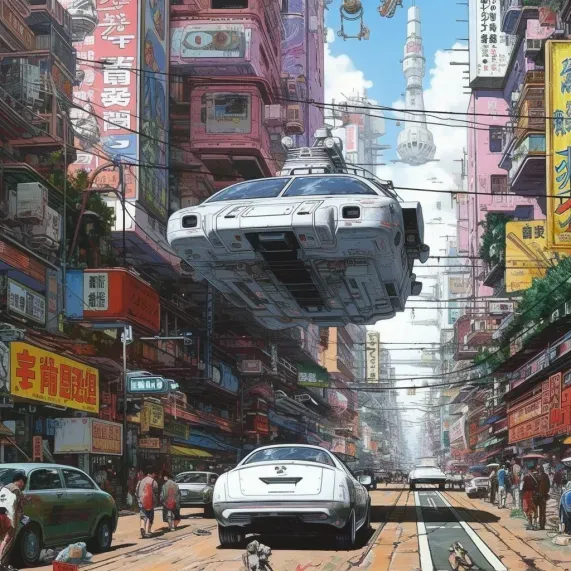 Futuristic Comics City Landscapes Midjourney Prompt | PromptBase