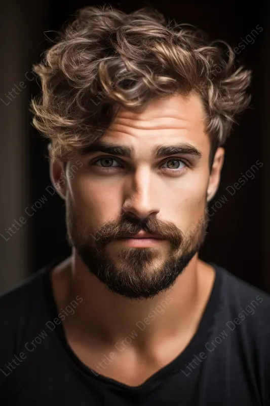 Stunning Men Model Portrait Photographs Midjourney Prompt | PromptBase