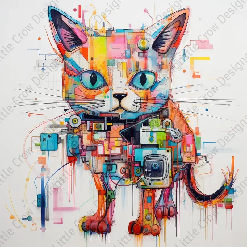 Electronic Colorful Cartoony Objects Midjourney Prompt | PromptBase