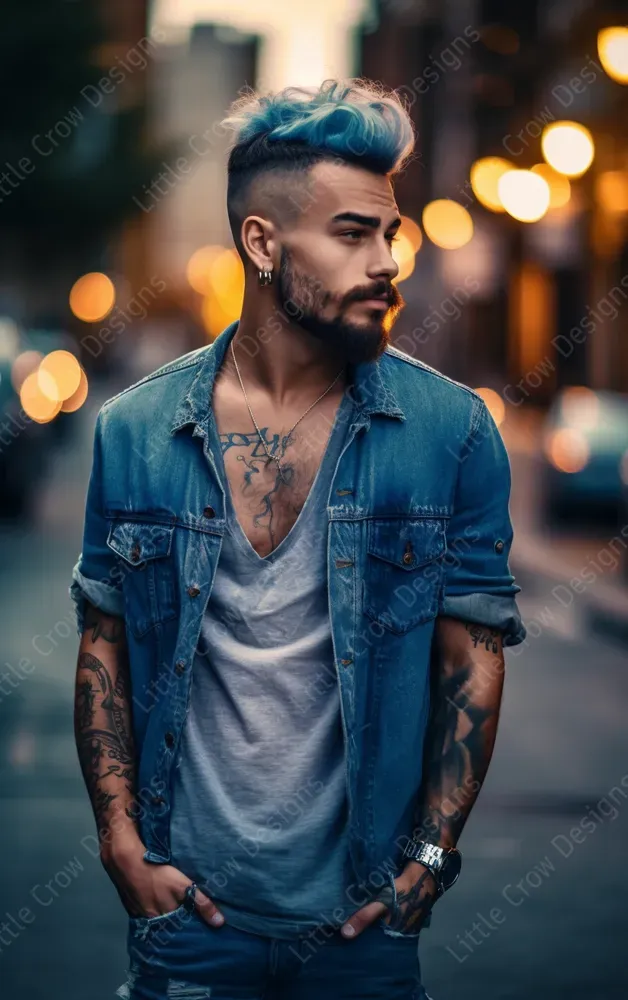 Gorgeous Model Men Street Photographs Midjourney Prompt | PromptBase