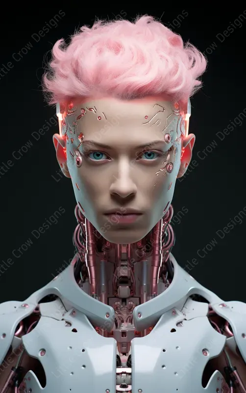 Robot Cyborg Studio Portraits Midjourney Prompt | PromptBase