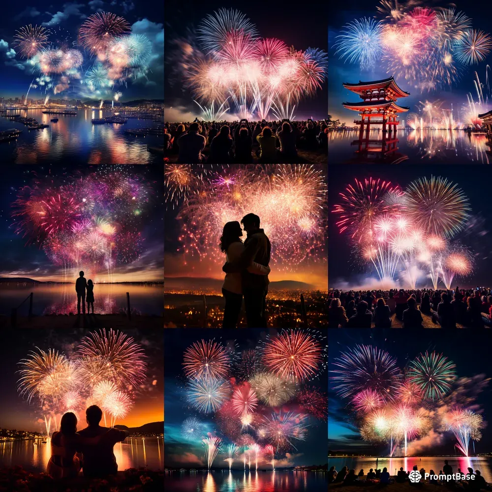 Fireworks Displays Midjourney Prompt | PromptBase