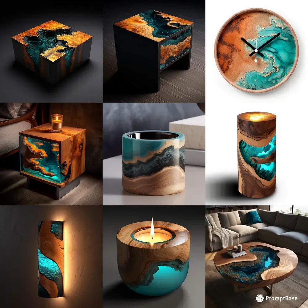 Resin Objects Mockups Midjourney Prompt | PromptBase