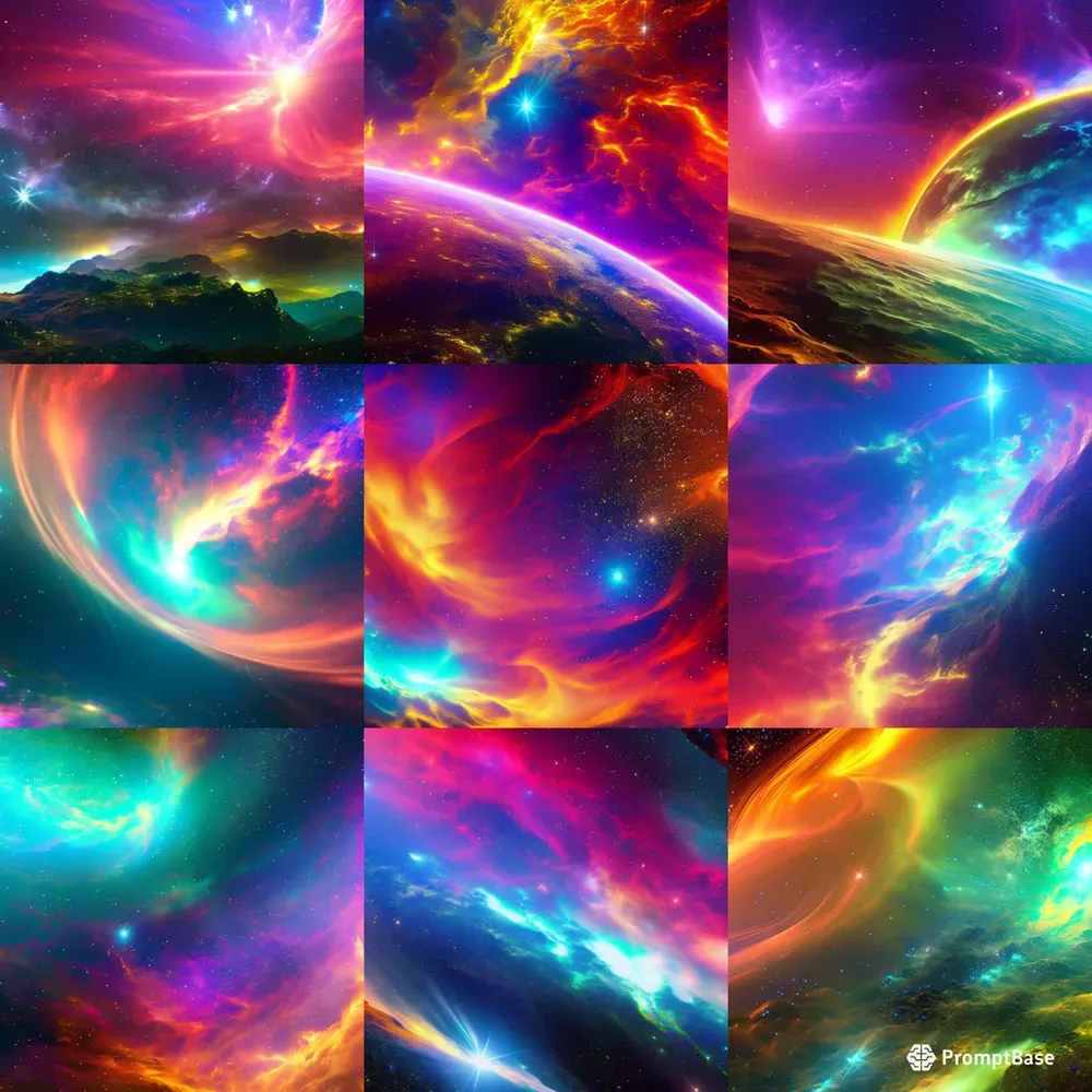 Beautiful Space Galaxy Backgrounds Stable Diffusion Prompt | PromptBase