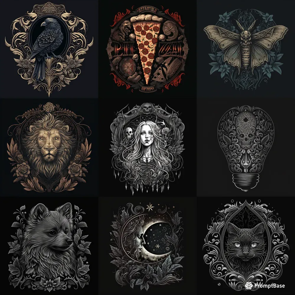 Gothic T-shirt Designs Midjourney Prompt | PromptBase