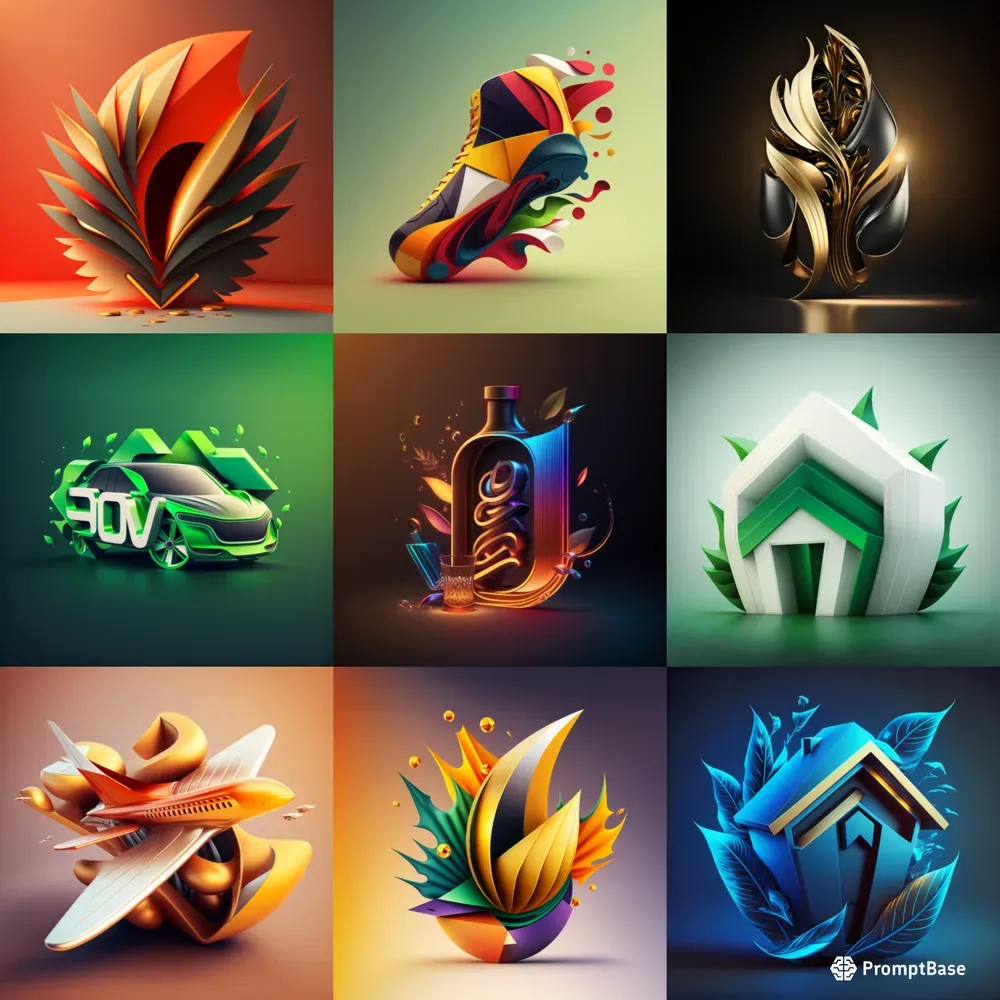 3D Logos Midjourney Prompt | PromptBase