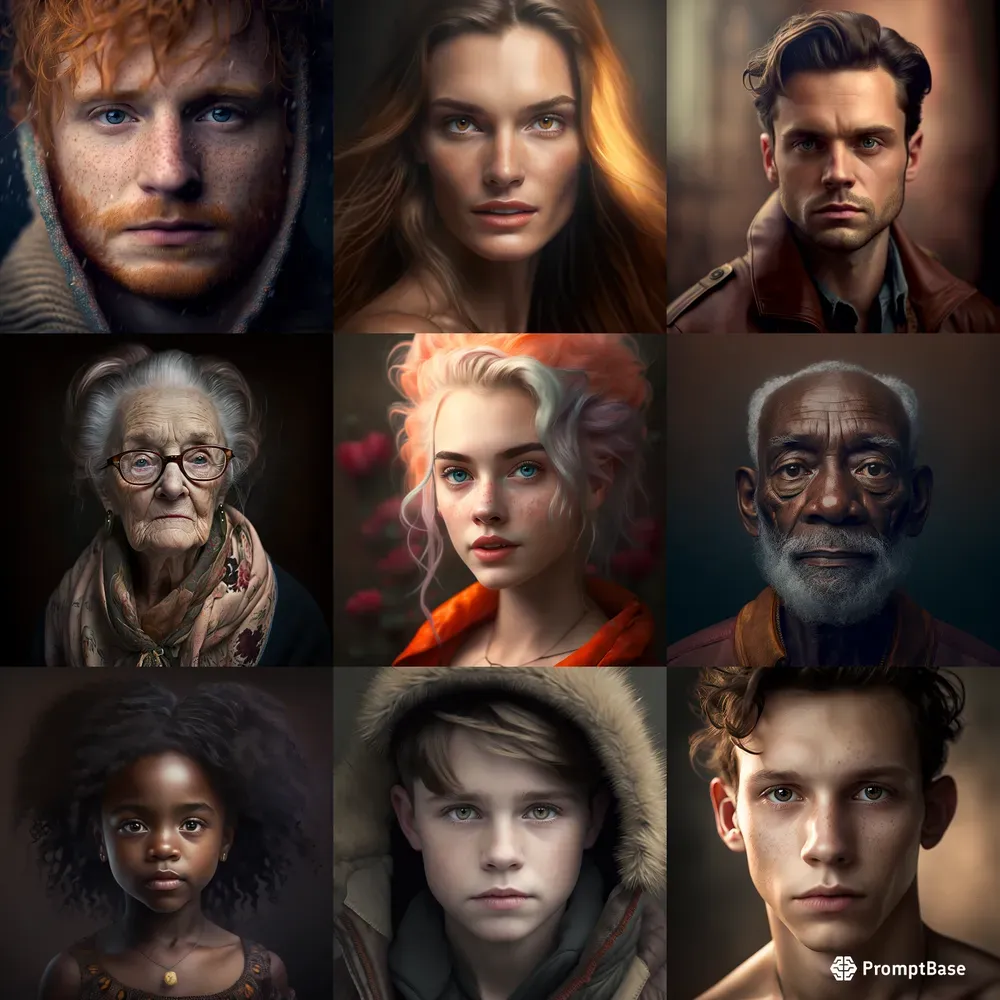 People Portrait Photographs Midjourney Prompt | PromptBase