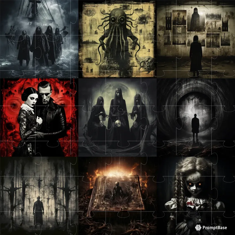 Gothic Nightmares Posters Midjourney Prompt | PromptBase