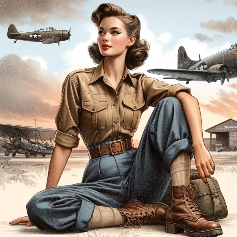 Hand Drawings 1950s Americanas DALL·E Prompt | PromptBase