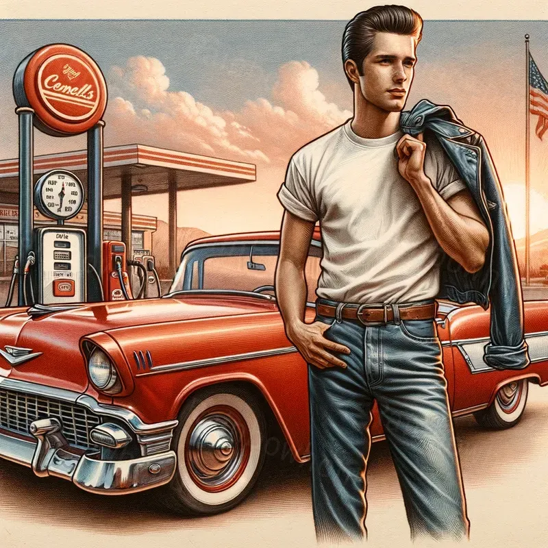 Hand Drawings 1950s Americanas DALL·E Prompt | PromptBase