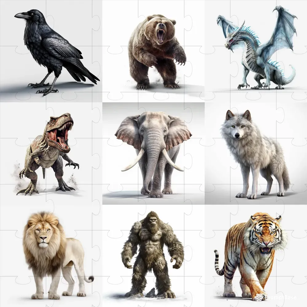 3D Realistic Animal Designs Midjourney Prompt | PromptBase