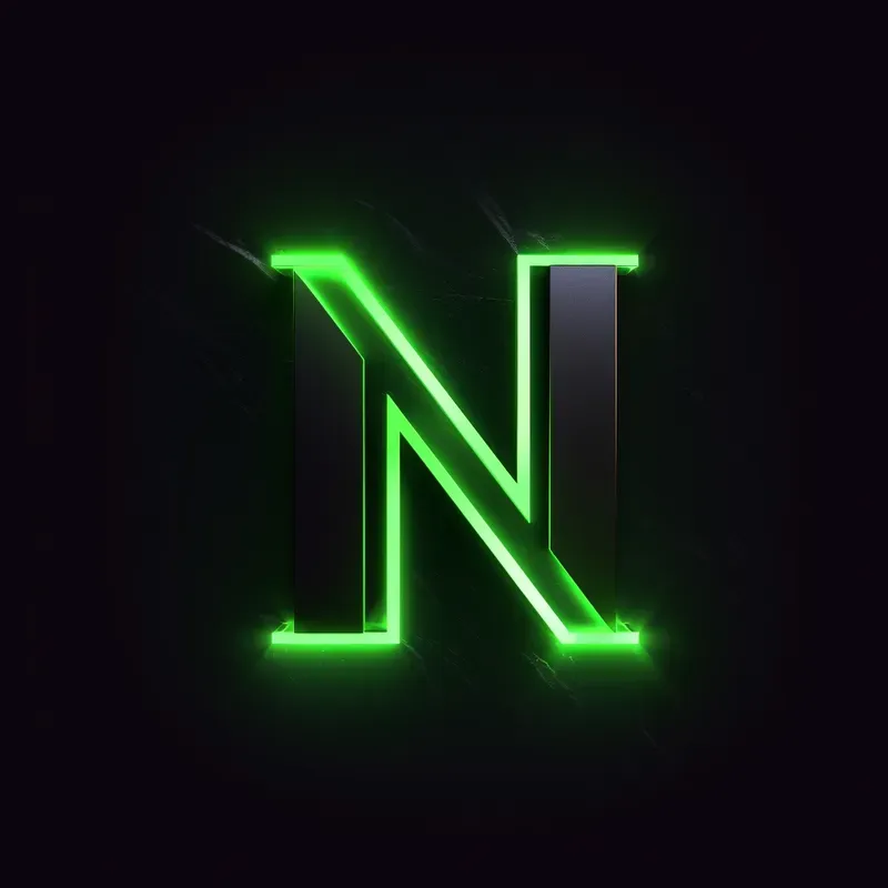 Neon Simple Letter And Number Logos Midjourney Prompt | PromptBase