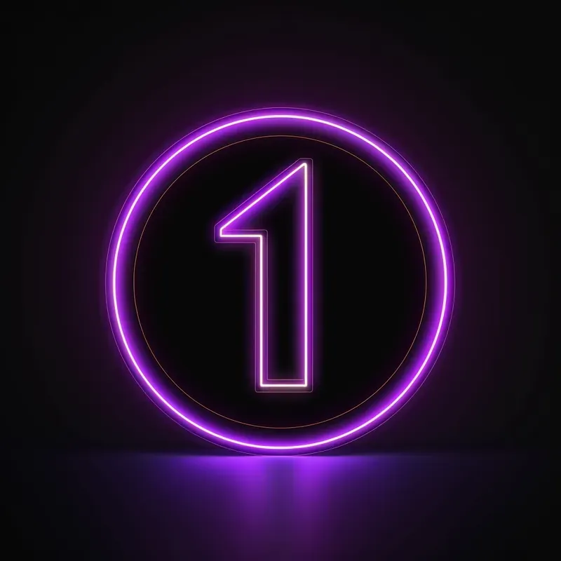 Neon Simple Letter And Number Logos Midjourney Prompt | PromptBase