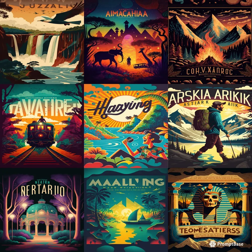 Eye-catching Posters Midjourney Prompt | PromptBase