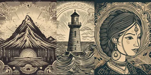 Woodcut Illustrations Midjourney Prompt | PromptBase