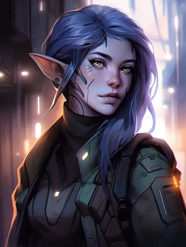 Sci-fi RPG Character Portraits Midjourney Prompt | PromptBase