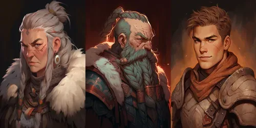 DnD Humans Character Portraits Midjourney Prompt | PromptBase