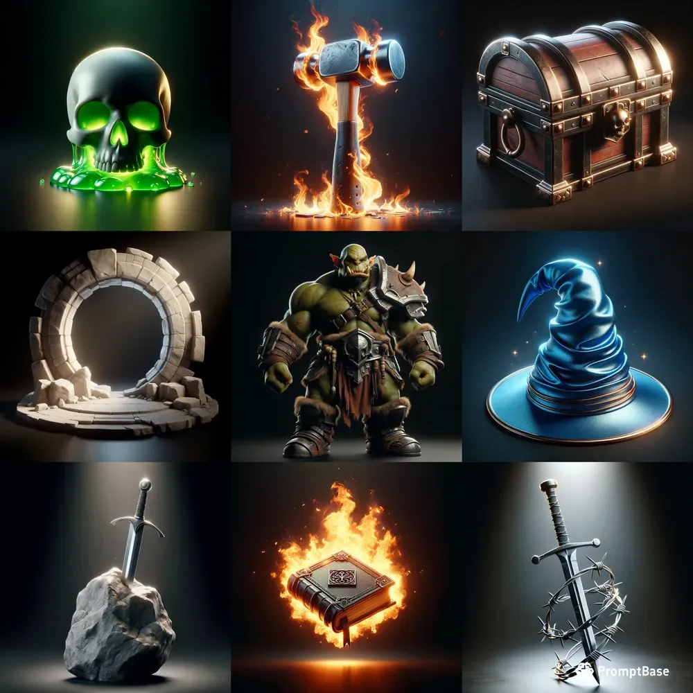 Create Any Realistic Game Asset DALL·E Prompt | PromptBase