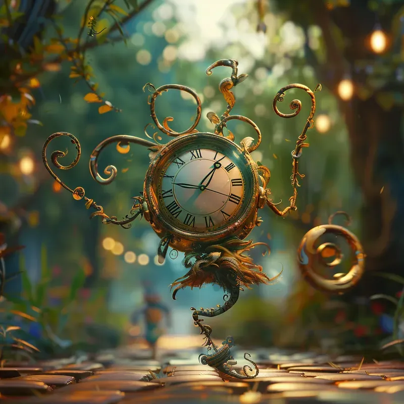 Surreal Whimsical Characters In Action Midjourney Prompt | PromptBase