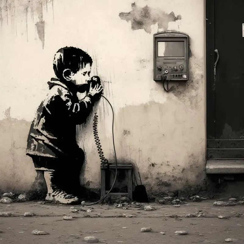 Draw Like Banksy Graffiti Artist Midjourney Prompt | PromptBase