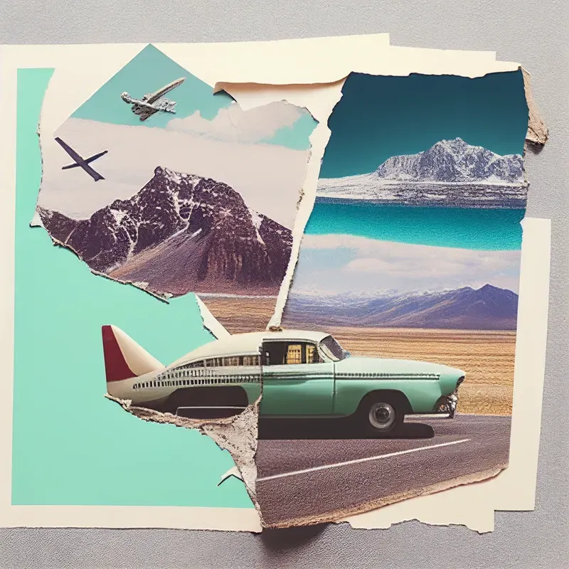 Moodboard Collage Art Directions Midjourney Prompt | PromptBase