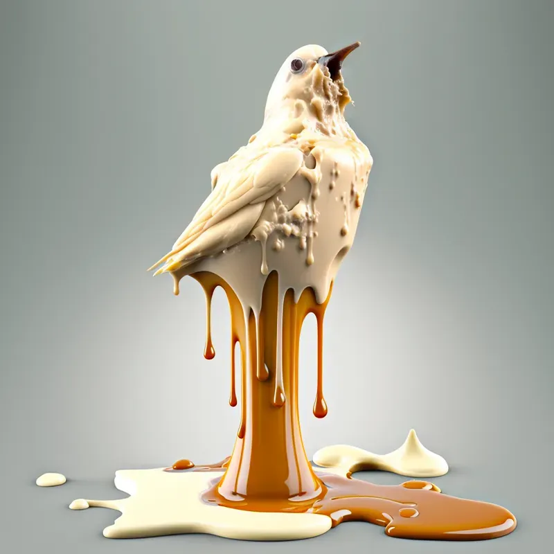 Cream Melted Sculptures Midjourney Prompt | PromptBase