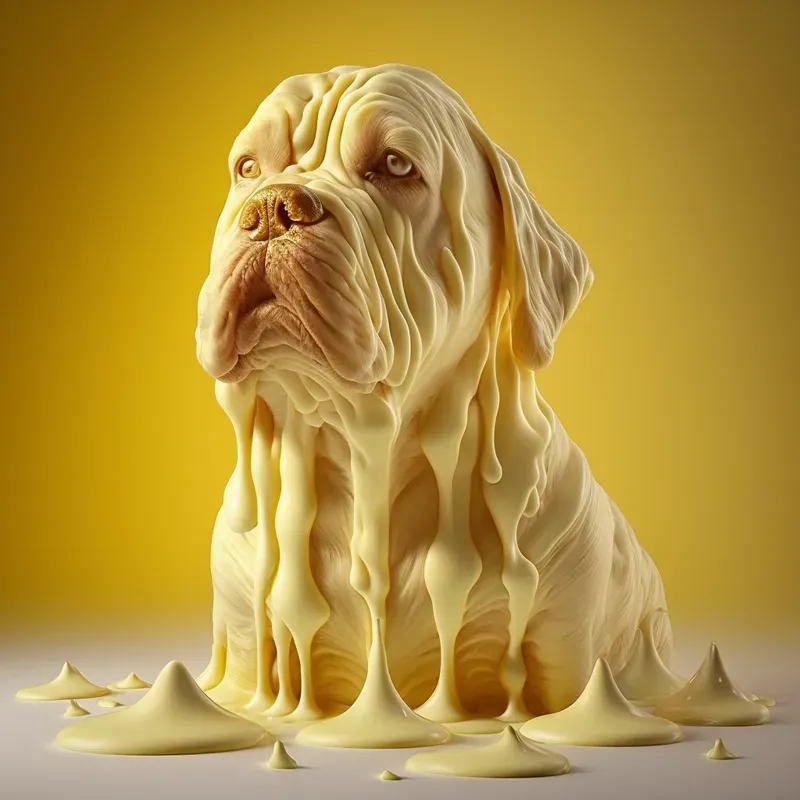 Cream Melted Sculptures Midjourney Prompt | PromptBase