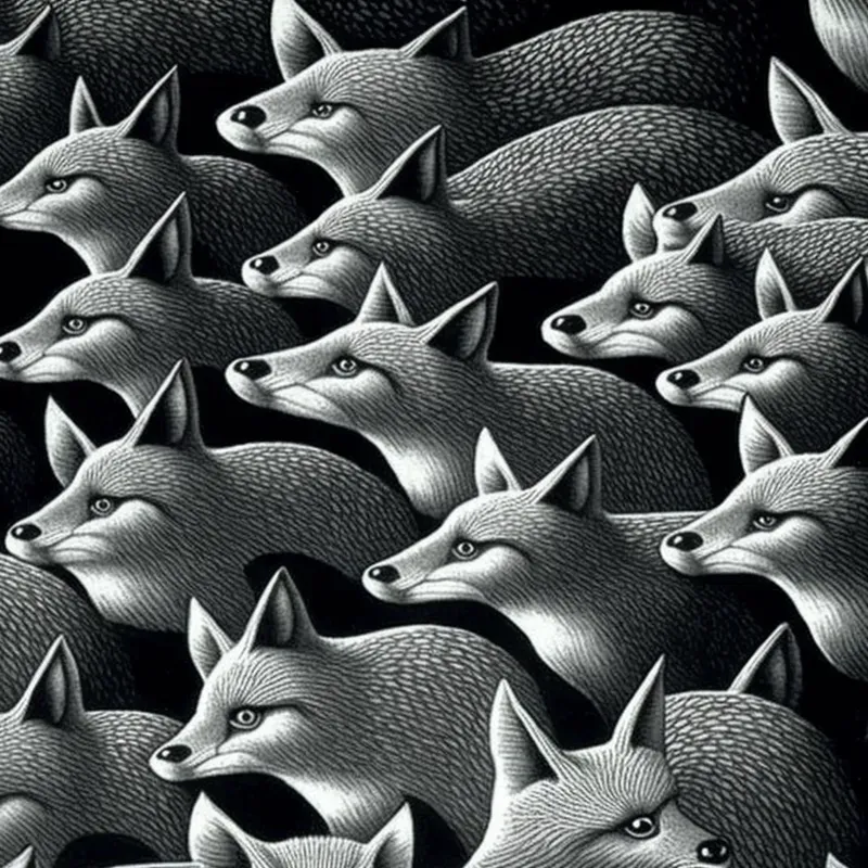 Escher Style Optical Illusions Midjourney Prompt | PromptBase