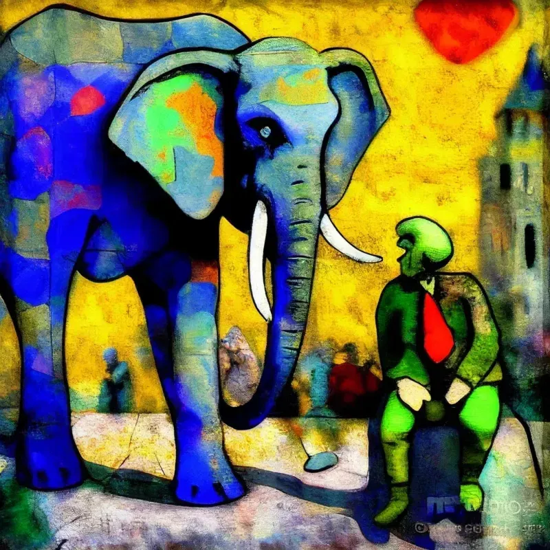 Marc Chagall Style Fauvism Surrealism Midjourney Prompt | PromptBase