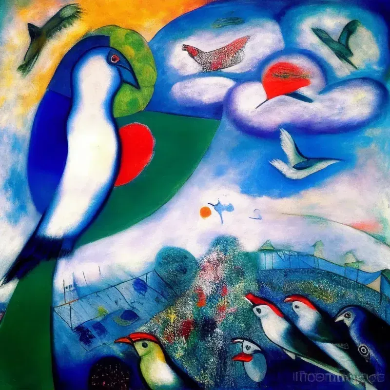 Marc Chagall Style Fauvism Surrealism Midjourney Prompt | PromptBase