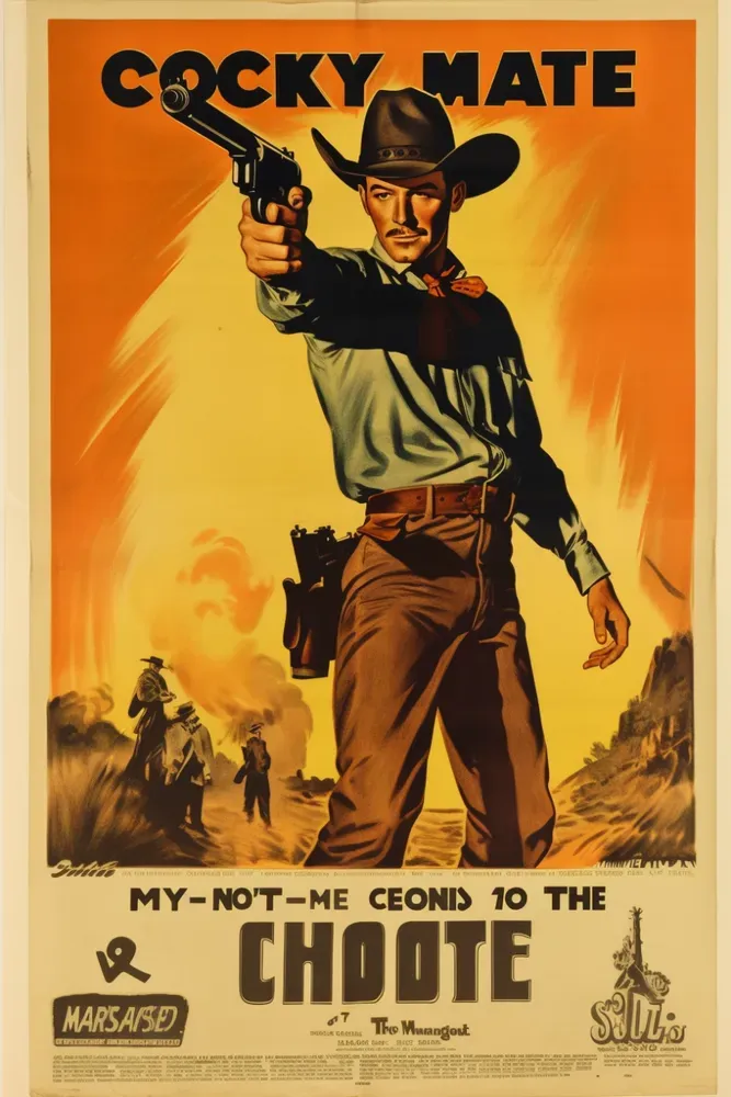 Western Poster Cinema Vintages Midjourney Prompt | PromptBase