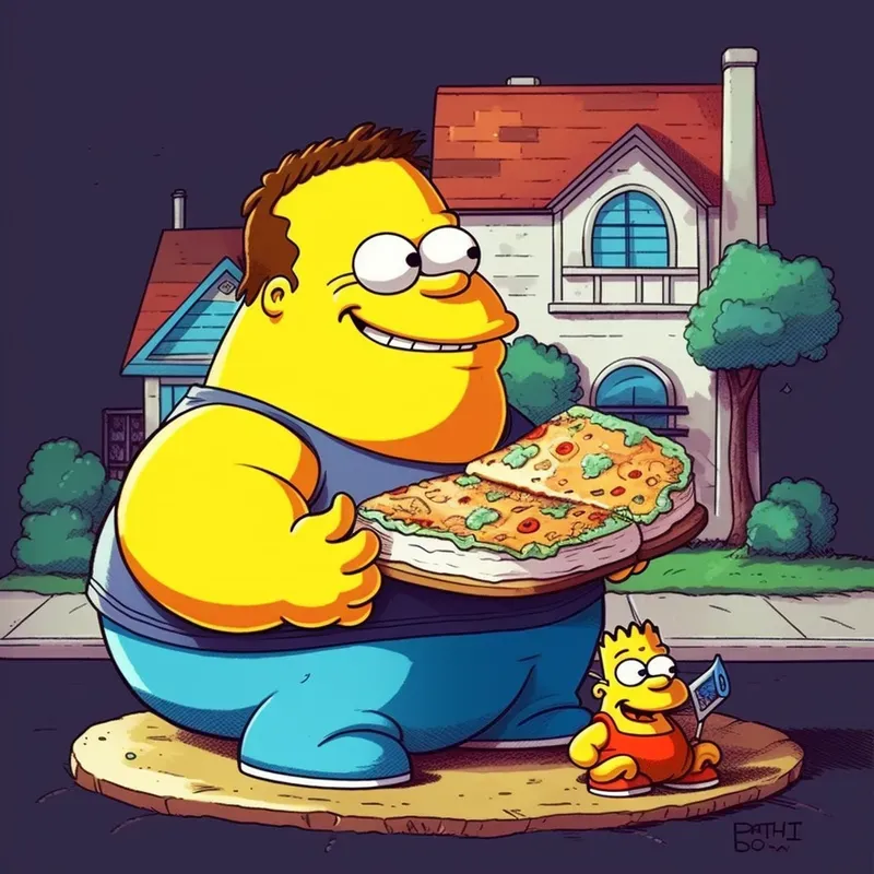 The Simpsons Chibis Midjourney Prompt | PromptBase