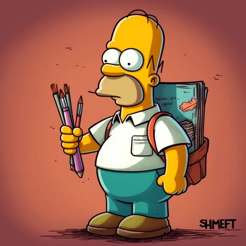 The Simpsons Chibis Midjourney Prompt | PromptBase