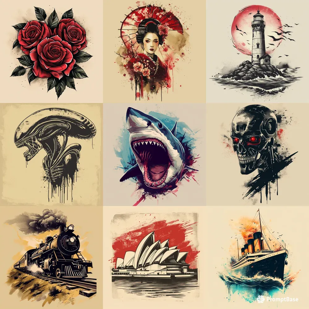 Logos Grunge Style Logo Designs Midjourney Prompt | PromptBase