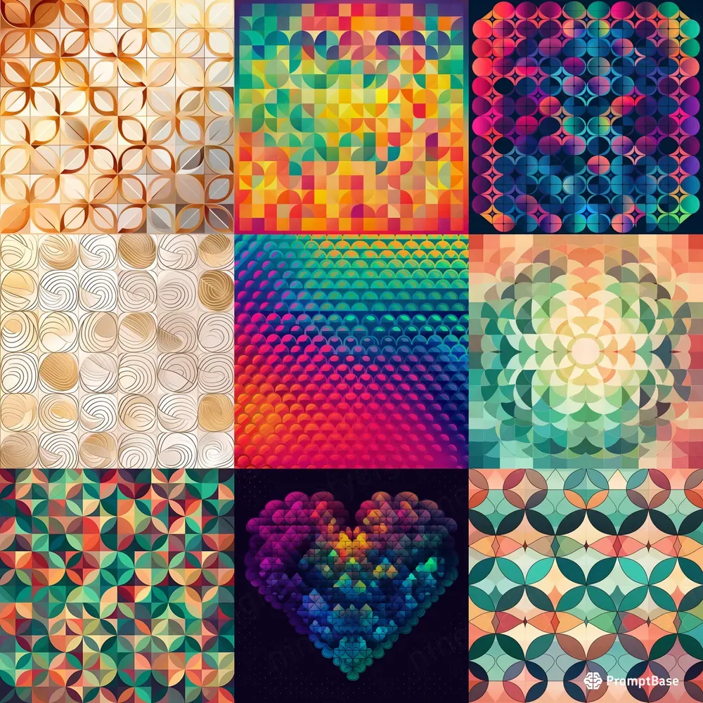 Simple Repeatable Patterns Midjourney Prompt | PromptBase