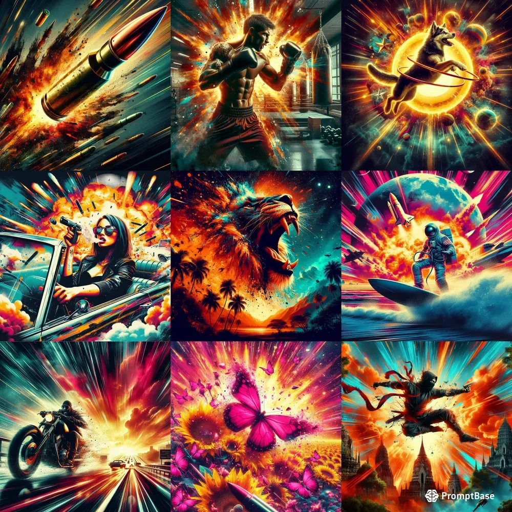 Explosive Posters DALL·E Prompt | PromptBase