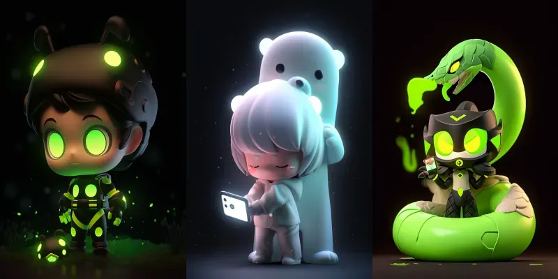 Popmart Character Designs Midjourney Prompt | PromptBase