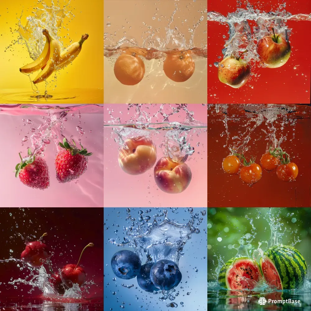 Fruit Advertisement Photos Midjourney Prompt | PromptBase
